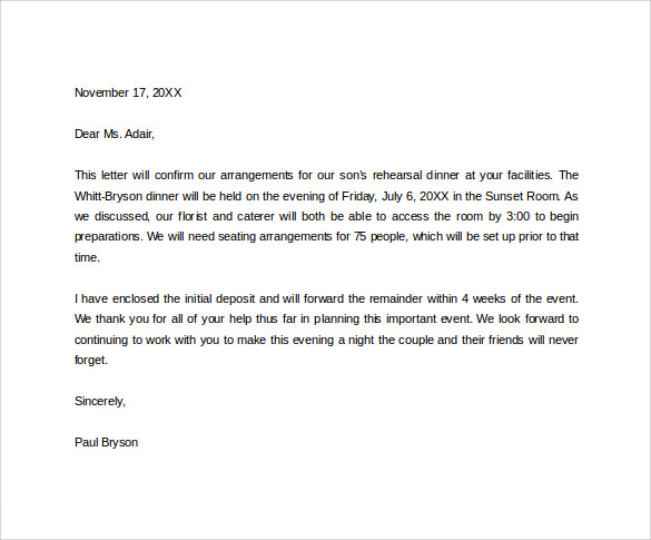 Business Letter Format Word Doc