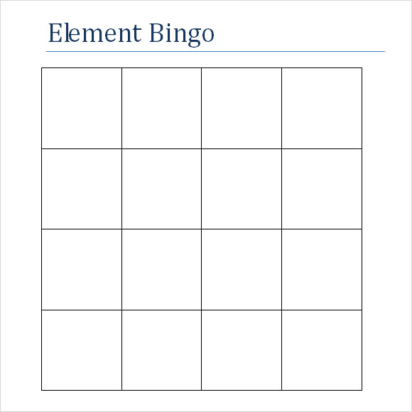 Blank Bingo Template 9 Download Free Documents In PDF Word