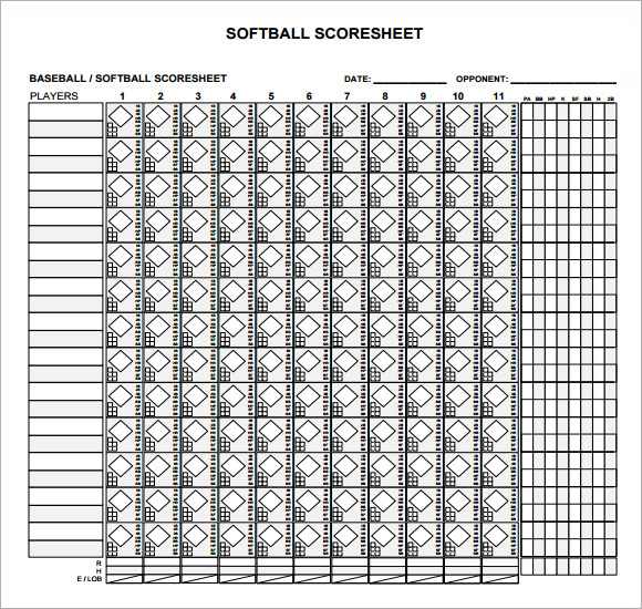 Search Results For Blank Softball Score Sheets Printable Calendar 2015