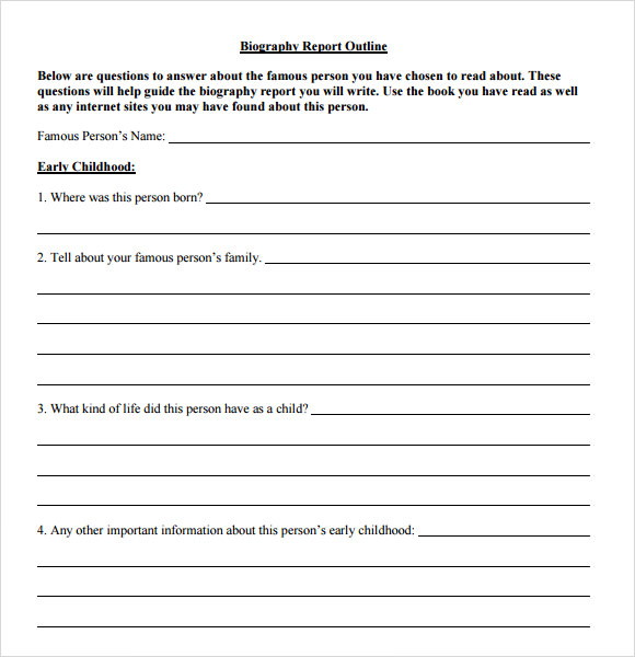 8 Biography Timeline Templates Free Samples Examples Format