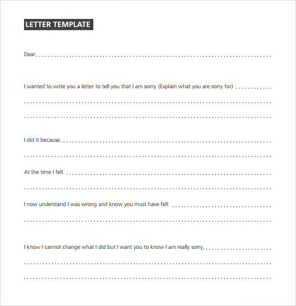 Sample Apology Letter To Teacher 8 Free Documents In PDF Word