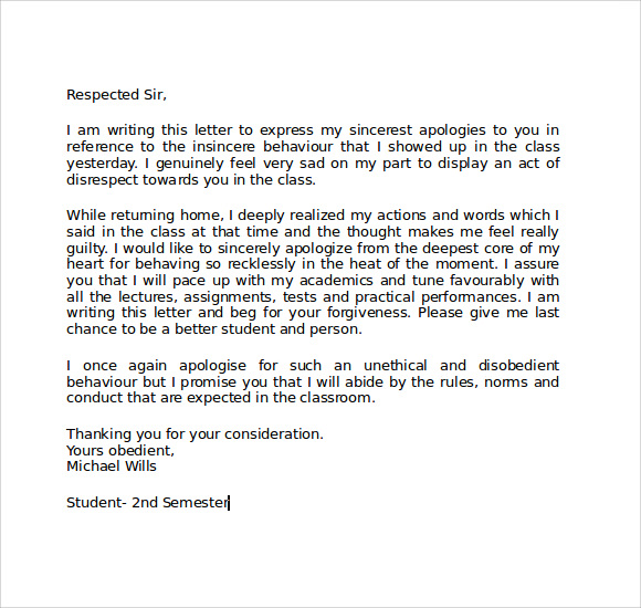 Apology Letter For Not Attending An Event