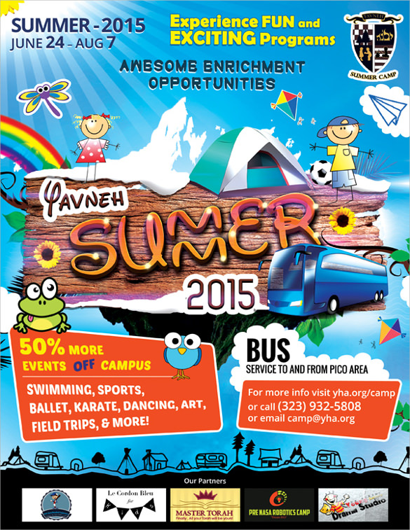 Summer Camp Flyer Template 12 Download Documents In PDF PSD Vector EPS