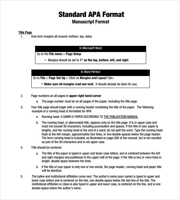 6 APA Format Title Page Templates Documents Docwnload In PDF Word 