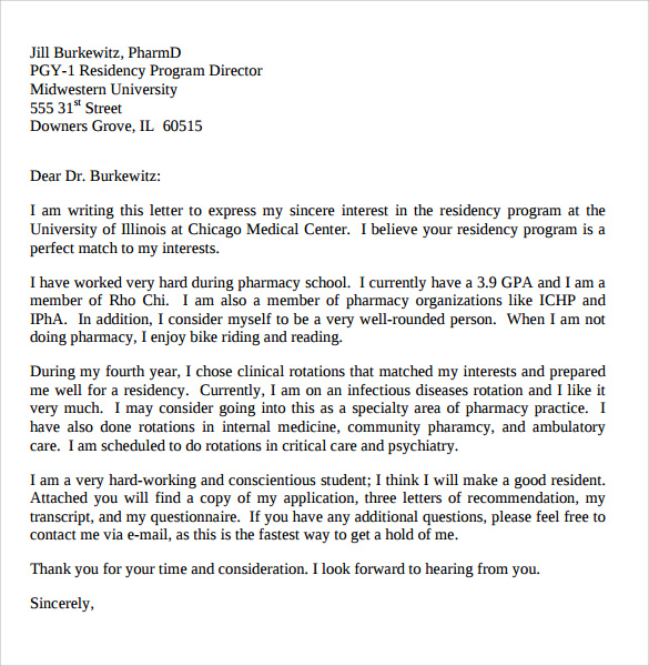 Pharmacy Residency Letter Of Intent Levelings