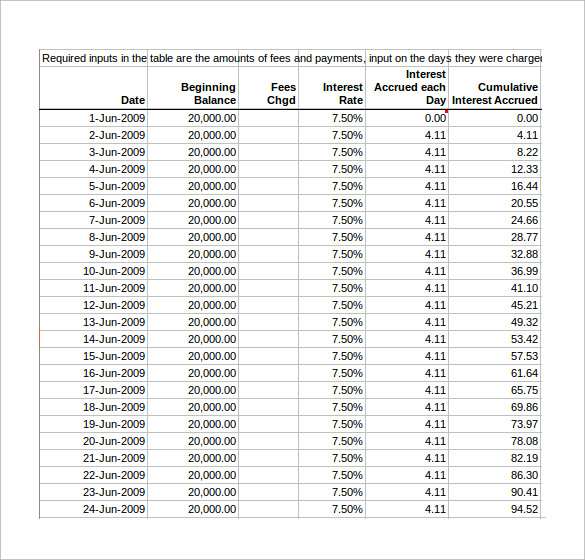Loan Interest Calculator 10 Download Free Documents In PDF Excel Loan Interest Calculator 10 Download Free Documents In PDF Excel