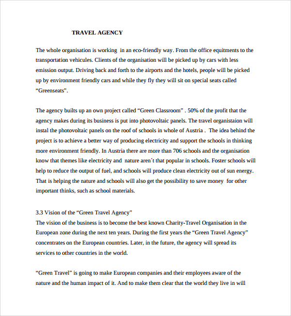 Sample Travel Proposal Template 9 Free Documents In PDF