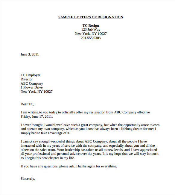 Can t Miss Takeaways Of Tips About Resignation Letter Sample As A 