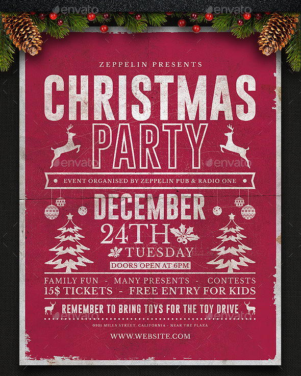 FREE 40 Christmas Flyers In PSD EPS AI InDesign Pages MS 