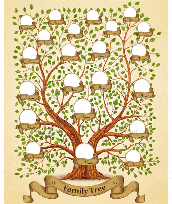 FREE 61 Family Tree Templates In MS Word Apple Pages Excel Apple 