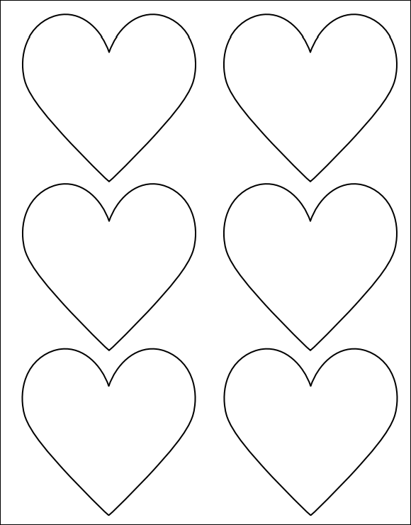 Small Heart Template Free Printable Printable Templates