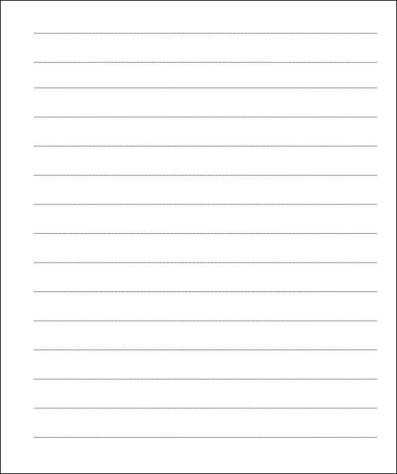 FREE 20 Lined Paper Templates In PDF MS Word