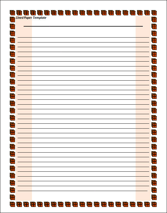 FREE 20 Lined Paper Templates In PDF MS Word