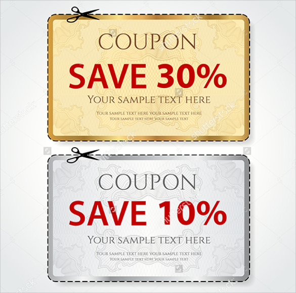 FREE 41 Printable Coupon Design Templates In AI InDesign MS Word 