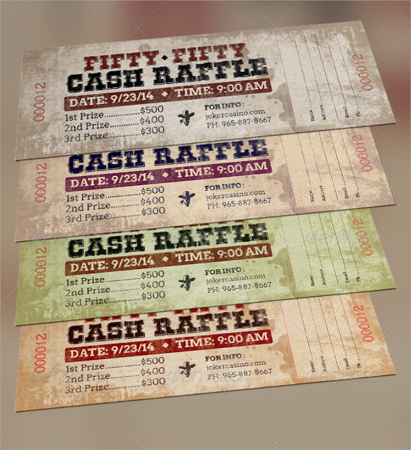 FREE 31 Raffle Ticket Templates In AI InDesign MS Word Pages 