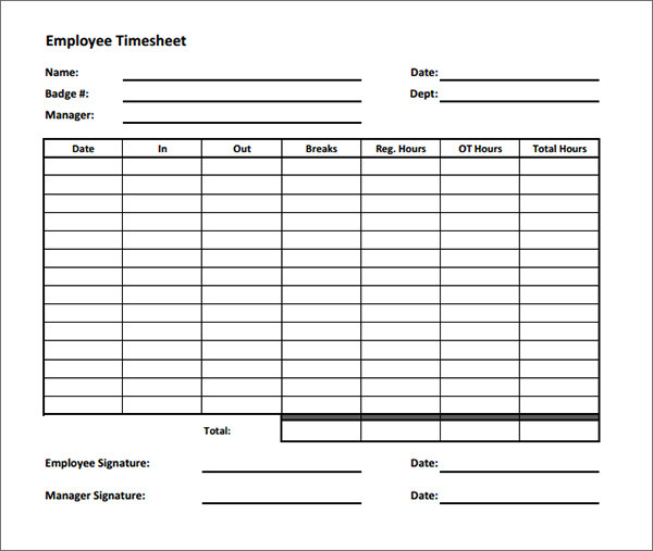 17 Timesheet Calculator Templates To Download For Free Sample Templates