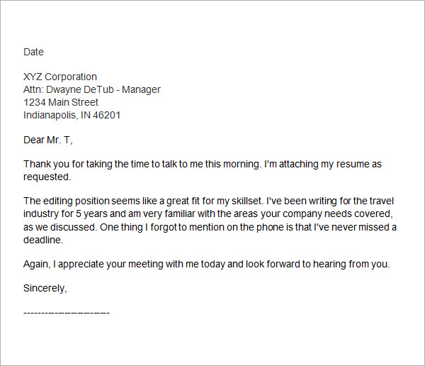 How To Write A Thank You Letter For An Interview
