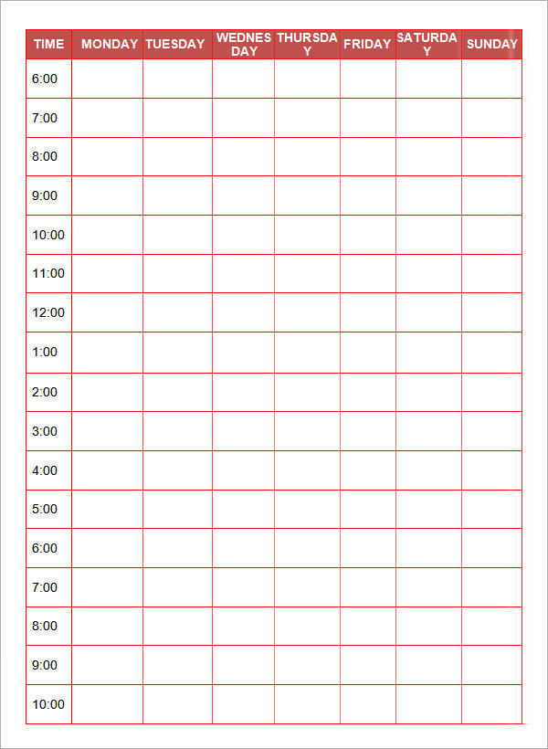 FREE 9 Printable Daily Planner Templates In Google Docs MS Word 