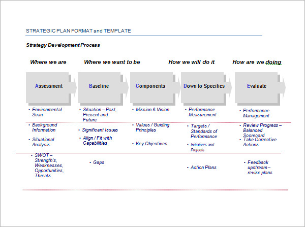 14 Strategic Plan Templates PDF Word Sample Templates