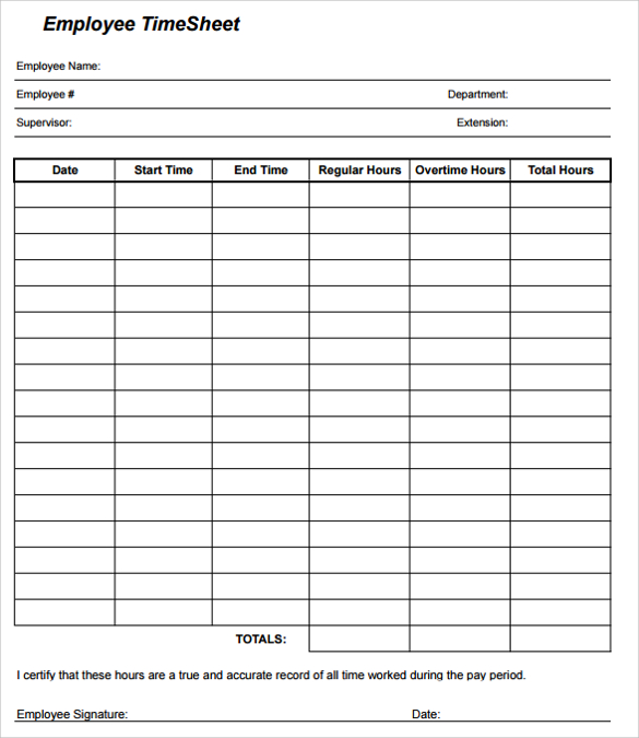 FREE 14 Time Log Templates In PDF MS Word