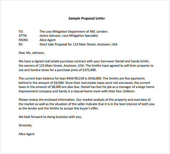 FREE 17 Sample Proposal Letter Templates In PDF MS Word Pages