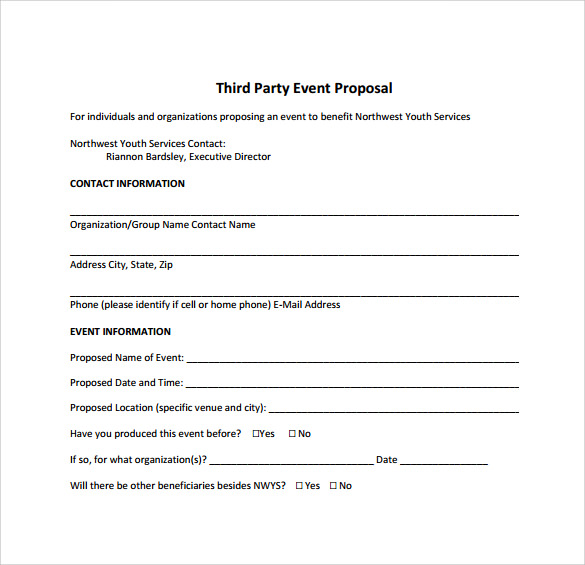 FREE 30 Sample Event Proposal Templates In Illustrator InDesign MS 