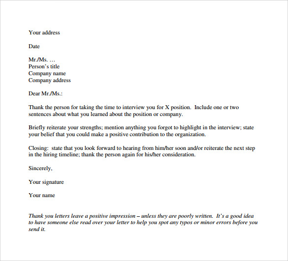 13 Sample Professional Thank You Letters PDF DOC Apple Pages Sample Templates