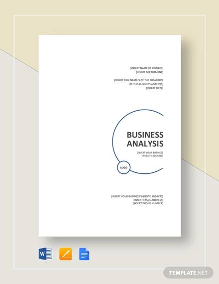 FREE 16 Business Analysis Samples In MS Word Google Docs Pages