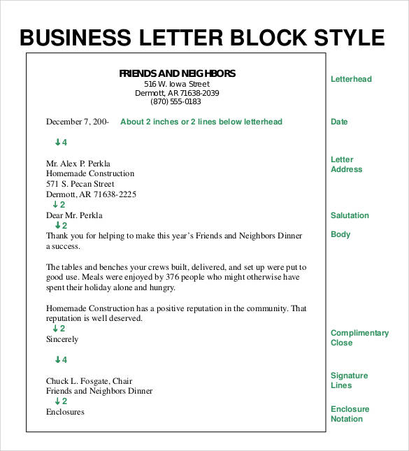 30 Sample Formal Business Letters Format Sample Templates
