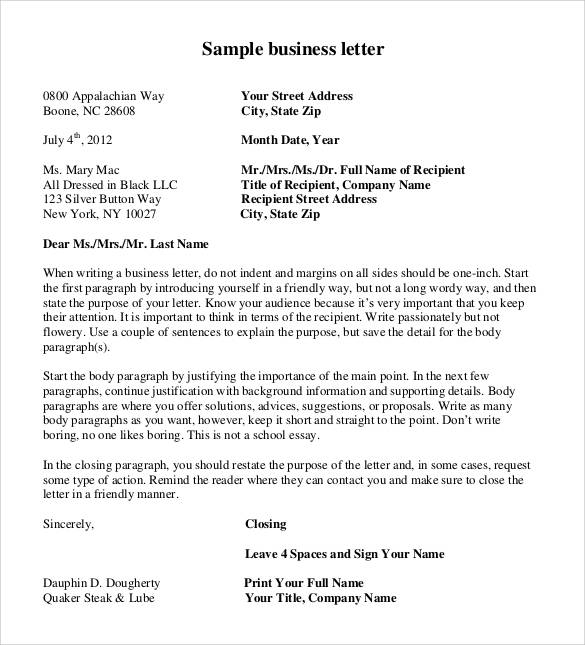 Business Letter Format To Multiple Recipients