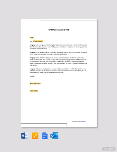 FREE 16 Sample Demand Letter Templates In PDF MS Word