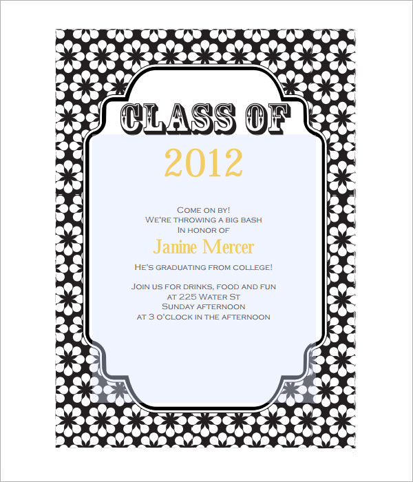 FREE 10 Beautiful Graduation Invitation Templates In AI MS Word 