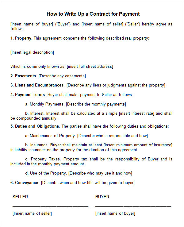 FREE 5 Sample Contractual Agreement Templates In PDF MS Word