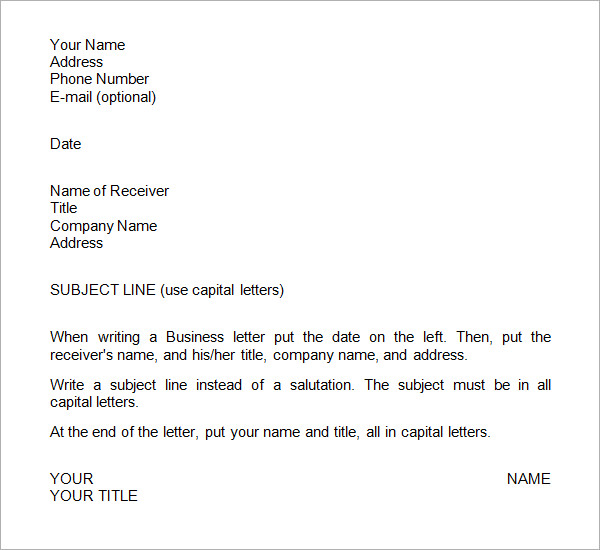 FREE 46 Sample Business Letters Formats In PDF MS Word EU Vietnam 