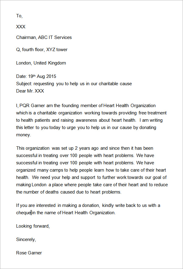 Help To Write A Formal Letter 7 Formal Letter Writing Examples In PDF