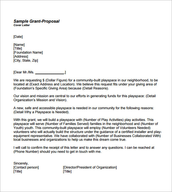 FREE 8 Sample Proposal Letter Templates In MS Word PDF