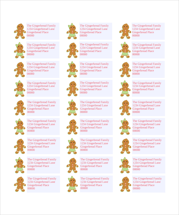  Holiday Address Label Template Free Download Programs Polymanager