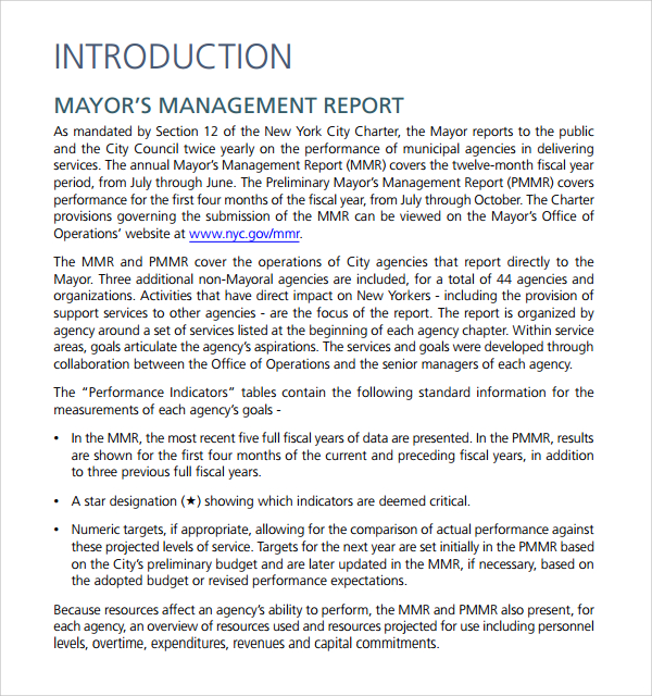 FREE 19 Management Report Templates In PDF MS Word Apple Pages