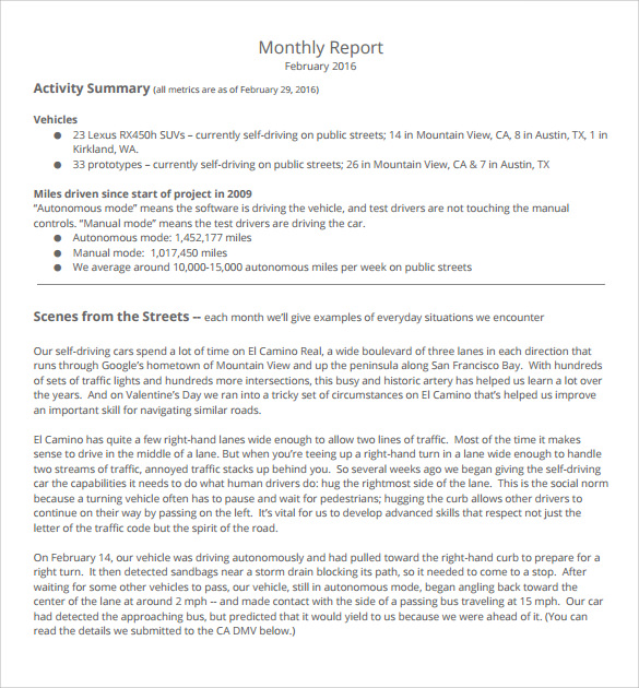 18 Monthly Report Templates PDF Word Adobe Illustrator Apple 