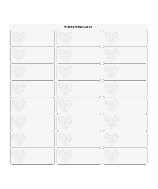 FREE 7 Sample Address Label Templates In PDF
