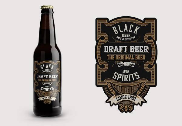 FREE 7 Sample Beer Label Templates In PDF Vector EPS PSD