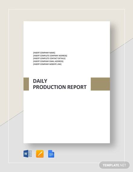 FREE 26 Sample Daily Reports In Google Docs MS Word Pages PDF
