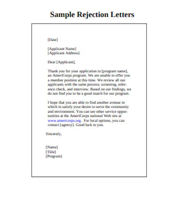 41 Rejection Letter Sample For Job Applicant Ikafnurhayati 41 Rejection Letter Sample For Job Applicant Ikafnurhayati