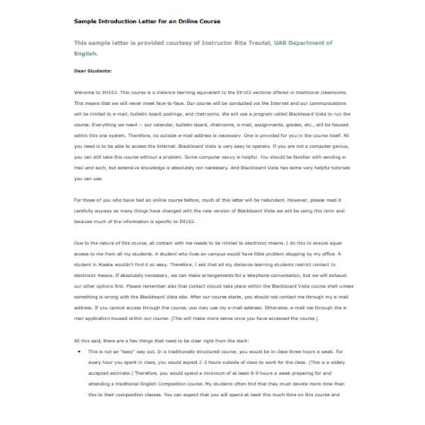 FREE 54 Sample Introduction Letter Templates In MS Word PDF Pages 