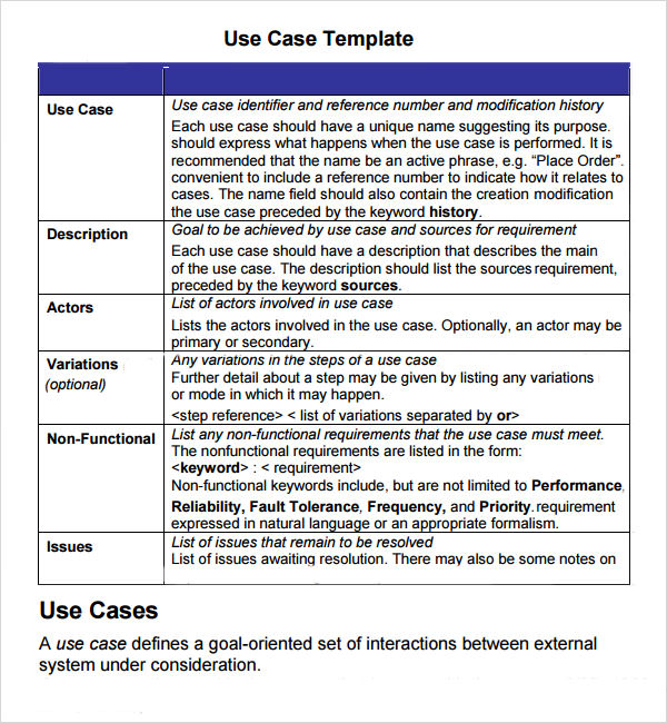 FREE 6 Use Case Samples In MS Word PDF