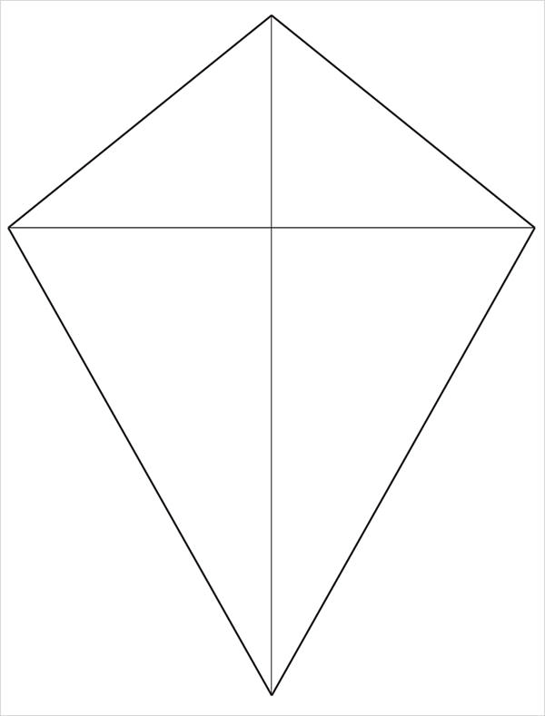 Kite Template Printable Printable Blank World