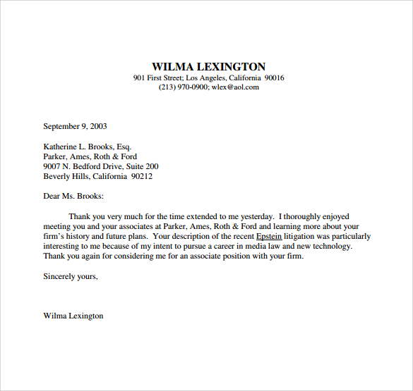 FREE 10 Sample Follow Up Email After Interview In PDF MS Word