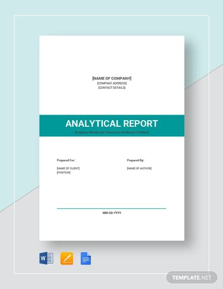 FREE 11 Sample Analysis Report Templates In Google Docs MS Word 