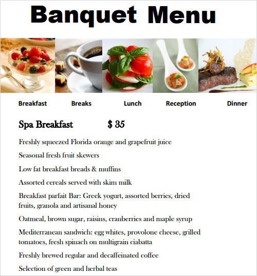 29 Menu Templates Sample Templates 29 Menu Templates Sample Templates