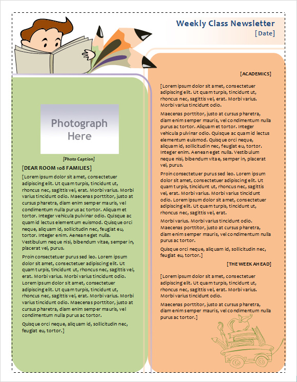 FREE 9 Sample Classroom Newsletters In PDF MS Word PSD HTML